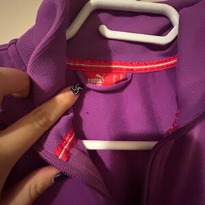 Puma | Sweaters | Puma Purple Zip Up Athletic Sweater Jacket | Poshmark